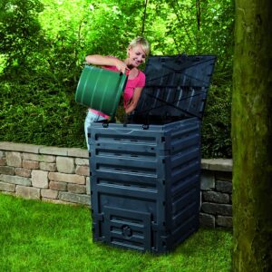 Exaco 628001-NP Eco Master 120 Gallon Compost Bin, Black