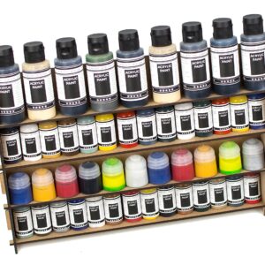 PROSCALE Paint Rack for model paints. Hobby craft Citadel Vallejo Tamiya Army wall paint rack stand paint holder organiser Miniature warhammer paint storage Model painting station (Universal)