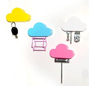 jqyxss creative novelty cute cloud shape magnetic magnets key holder,used to save keys, home decoration, or as a gift to friends and relatives