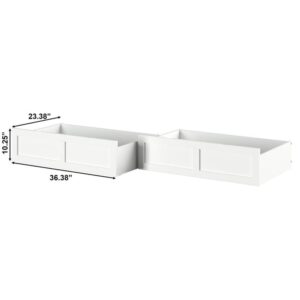 AFI, Bed Drawer Set of 2 Twin/Full, White