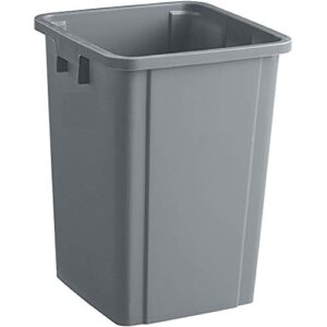 wooow 75 qt. / 19 gallon / 72 liters/gray square trash can.recycling container kitchen trash can home waste basket