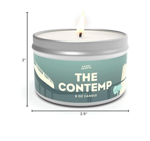 Park Scents The Contemp Candle - Accurate Smell of Disney Contemporary Resort Hotel Lobby - Natural Soy Blend - Vegan & Cruelty-Free - Handmade in The USA | 8 oz. Tin