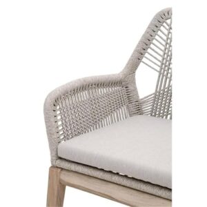 Star International Furniture Woven Fabric Outdoor Arm Chair - Gray (Set of 2)