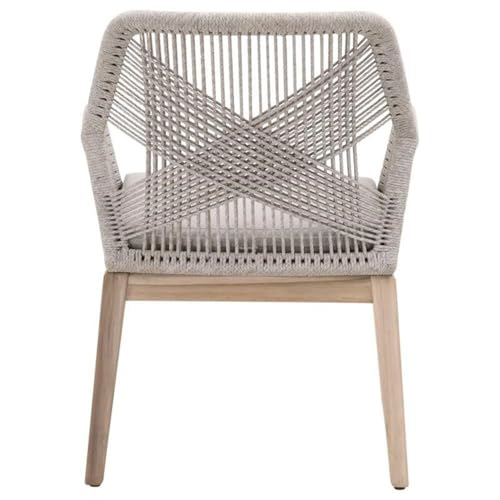 Star International Furniture Woven Fabric Outdoor Arm Chair - Gray (Set of 2)