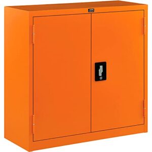 Global Industrial Emergency Preparedness Cabinet, Wall Mount, 30"Wx12"Dx30"H, Orange