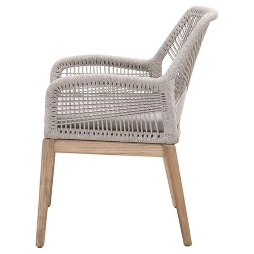 Star International Furniture Woven Fabric Outdoor Arm Chair - Gray (Set of 2)