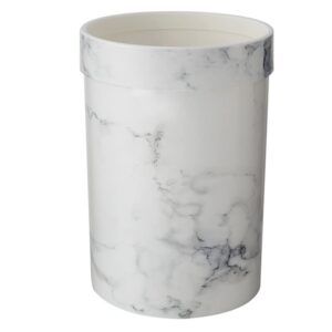 small marble trash can wastebasket plastic recycling bin waste paper basket garbage can container bin for office bathroom bedroom cabinet 30x21cm