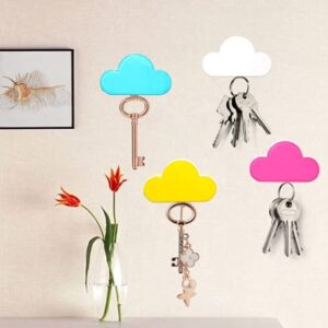 JQYXSS Creative Novelty Cute Cloud Shape Magnetic Magnets Key Holder,Used to Save Keys, Home Decoration, or as a Gift to Friends and Relatives