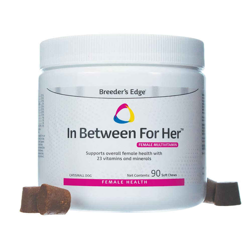 Revival Animal Health Breeder's Edge in Between for Her, Female Multivitamin for Cat/Small Dog- 90 ct