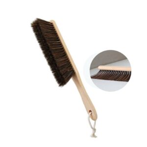 bsmstone wooden handle brush hand broom household cleaning brush soft bristles dusting brush for bed,sofa,furniture,clothes,car