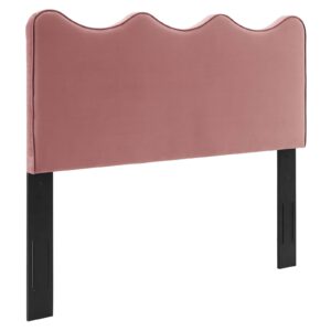 Modway Athena Performance Velvet Full/Queen Headboard in Dusty Rose