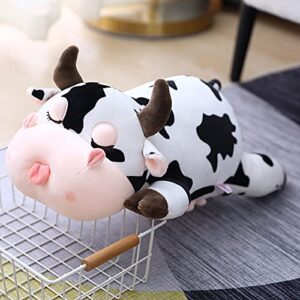 WUZHOU Cow Stuffed Animals, Soft Pillow Plush Toys Gifts for Kids, Throw Sleeping Pillow Toy Gift for Girls Girlfriend, Multiple Size (30cm/11.8in)