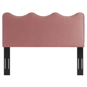 Modway Athena Performance Velvet Full/Queen Headboard in Dusty Rose