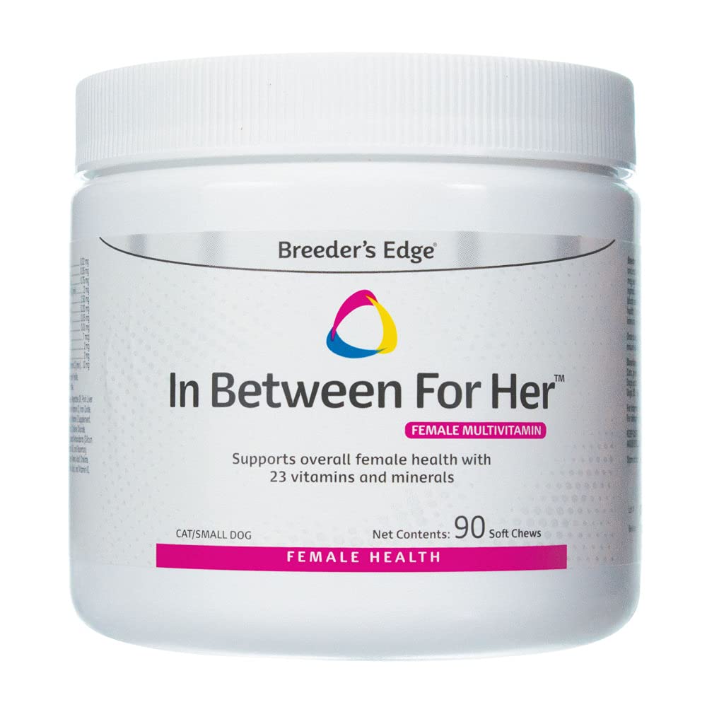 Revival Animal Health Breeder's Edge in Between for Her, Female Multivitamin for Cat/Small Dog- 90 ct