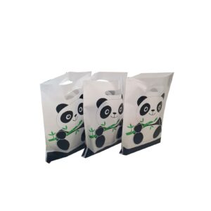 lyt panda party supplies,30 pcs panda party bags panda party favors gift bags, panda goodie bags treat bags