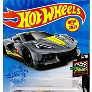 DieCast Hotwheels Corvette C8 R, HW Race Day 6/10 [Gray] 105/250