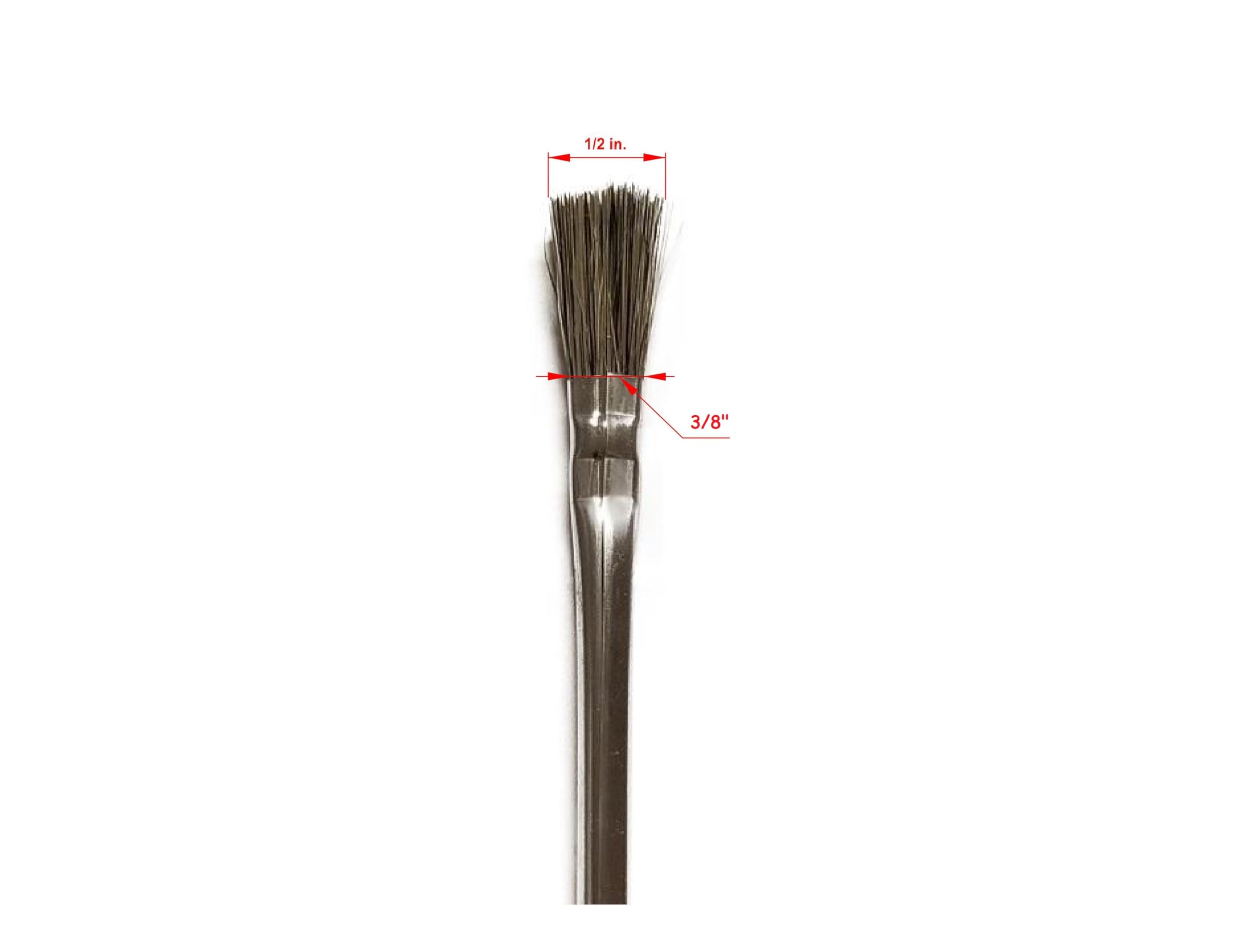 36pcs 1/2 inch Flexible Horsehair Bristle Acid Brushes