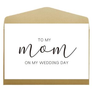 to my mom on my wedding day card, wedding day card to mum, card for mom on my wedding day