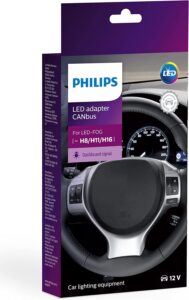 philips automotive lighting canbus h8/h11/h16, 2 pack, black