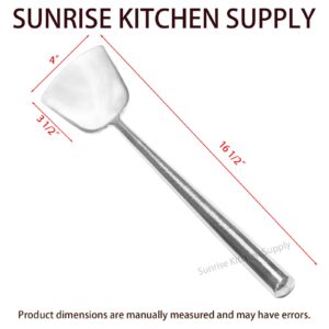 SUNRISE Kitchen Supply All Stainless Steel Wok Shovel #3