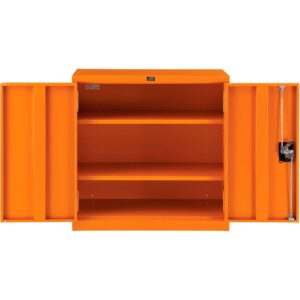 Global Industrial Emergency Preparedness Cabinet, Wall Mount, 30"Wx12"Dx30"H, Orange