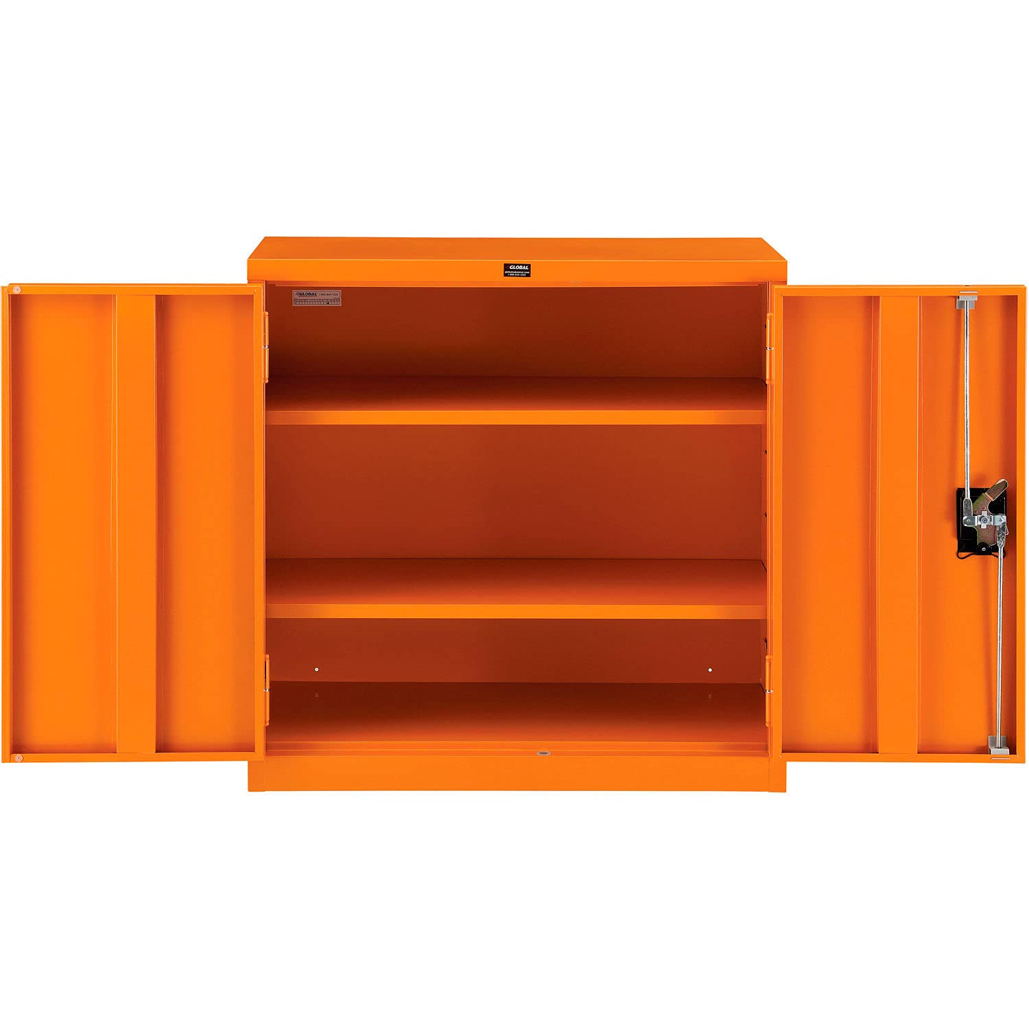 Global Industrial Emergency Preparedness Cabinet, Wall Mount, 30"Wx12"Dx30"H, Orange