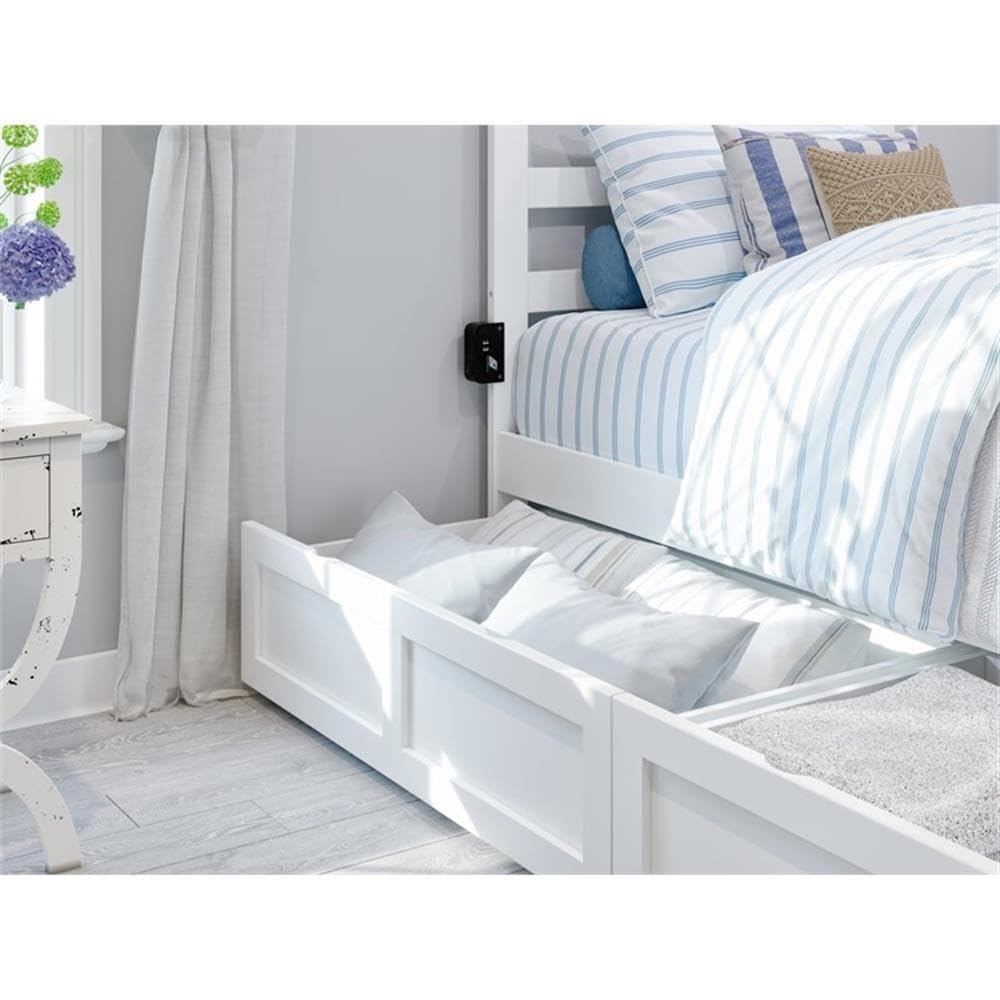 AFI, Bed Drawer Set of 2 Twin/Full, White