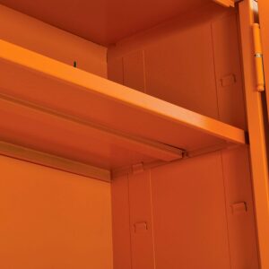 Global Industrial Emergency Preparedness Cabinet, Wall Mount, 30"Wx12"Dx30"H, Orange