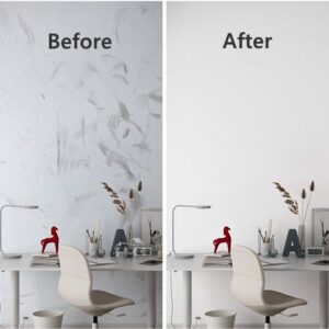 White Self Adhesive Wallpaper Peel and Stick Film White Wallpaper Stick Paper Wall Pattern for Living Room Bedroom Table and Door Reform Thick Waterproof PVC DIY Decorative 15.8" x118"