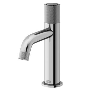 vigo apollo 8'' h button operated single hole bathroom faucet in chrome-vg01048ch