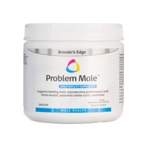 breeder's edge problem male powder, male fertility supplement for cat/dog, 90 scoops