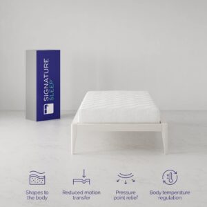 Signature Sleep Memoir 8 Inch Gel Memory Foam Mattress, Twin Size