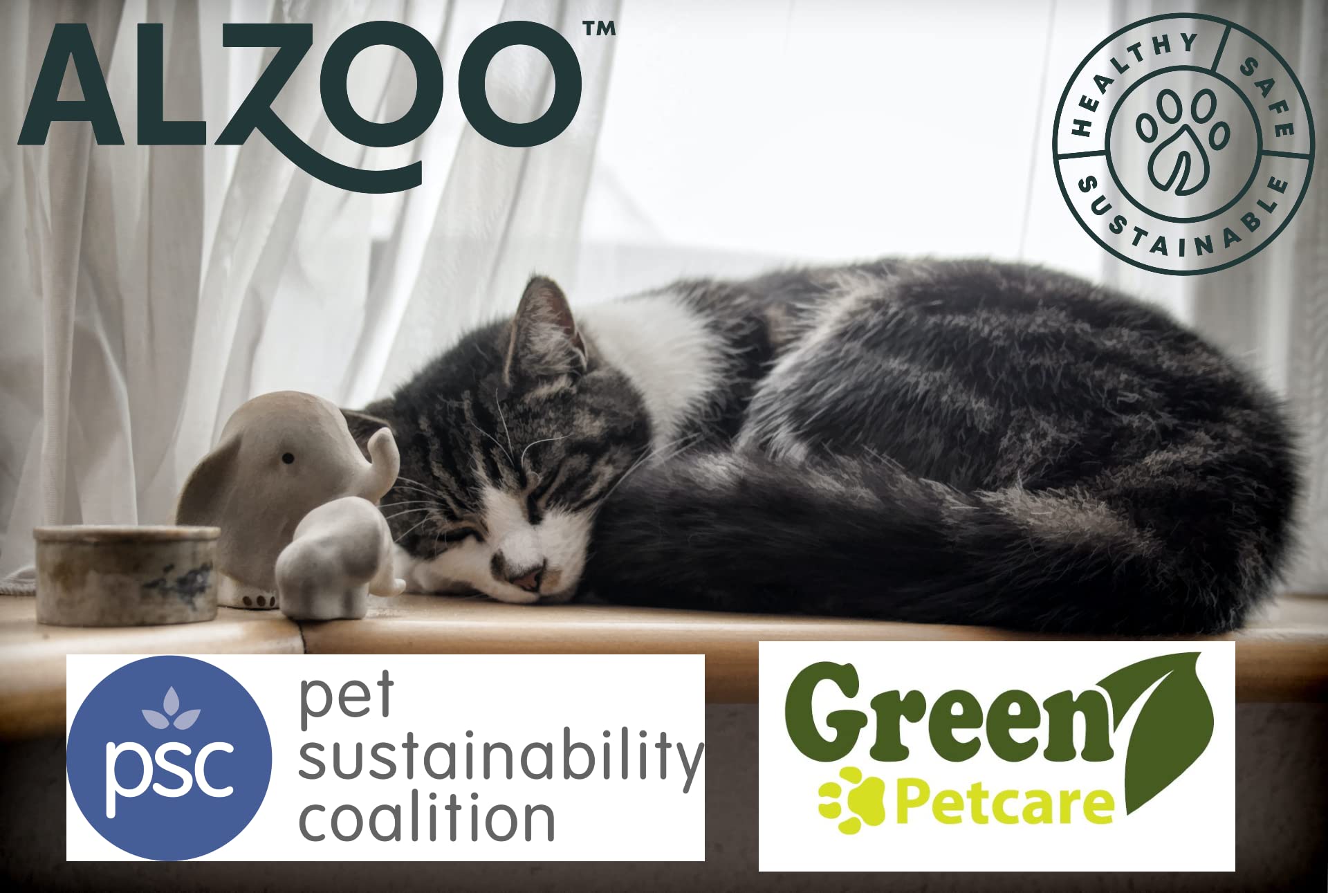 ALZOO Calming Diffuser Refill for Cats, Helps Reduce Unwanted Stress-Induced Behavior, 100% Plant-Based Active Ingredients, Covers Up to 500 Sq. Ft, 1.52 Fl. Oz.