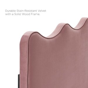 Modway Athena Performance Velvet Full/Queen Headboard in Dusty Rose