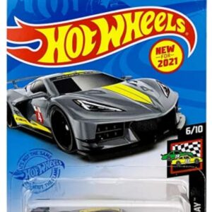 DieCast Hotwheels Corvette C8 R, HW Race Day 6/10 [Gray] 105/250