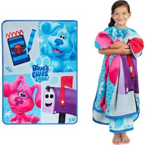 blues clues (46 x 60) bedding super soft plush micro raschel throw blanket for kids