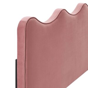 Modway Athena Performance Velvet Full/Queen Headboard in Dusty Rose