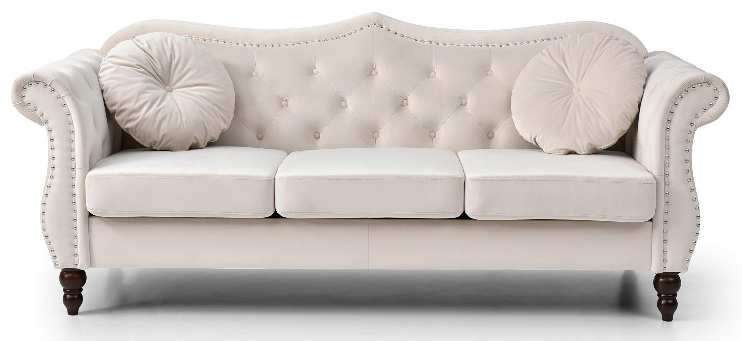 Glory Furniture Hollywood Sofas, Ivory