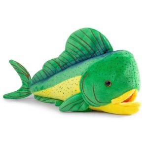 ZHONGXIN MADE 17 inch Fish Stuffed Animal - Deep Sea Ghost Saury Giant Fish Pillow, Mahi Mahi Ghost Pipe Fish Plush as Gift for Your Kids