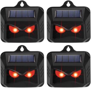 solar predator control light 4-pack – animal repellent outdoor – motion activated animal repellent – deer repellent devices – cat repellent – animal repellent for gardens – fox repellent – eye guard