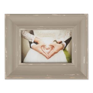 dii distressed wooden picture frame collection rustic farmhouse inspired, 4x6, antique stone