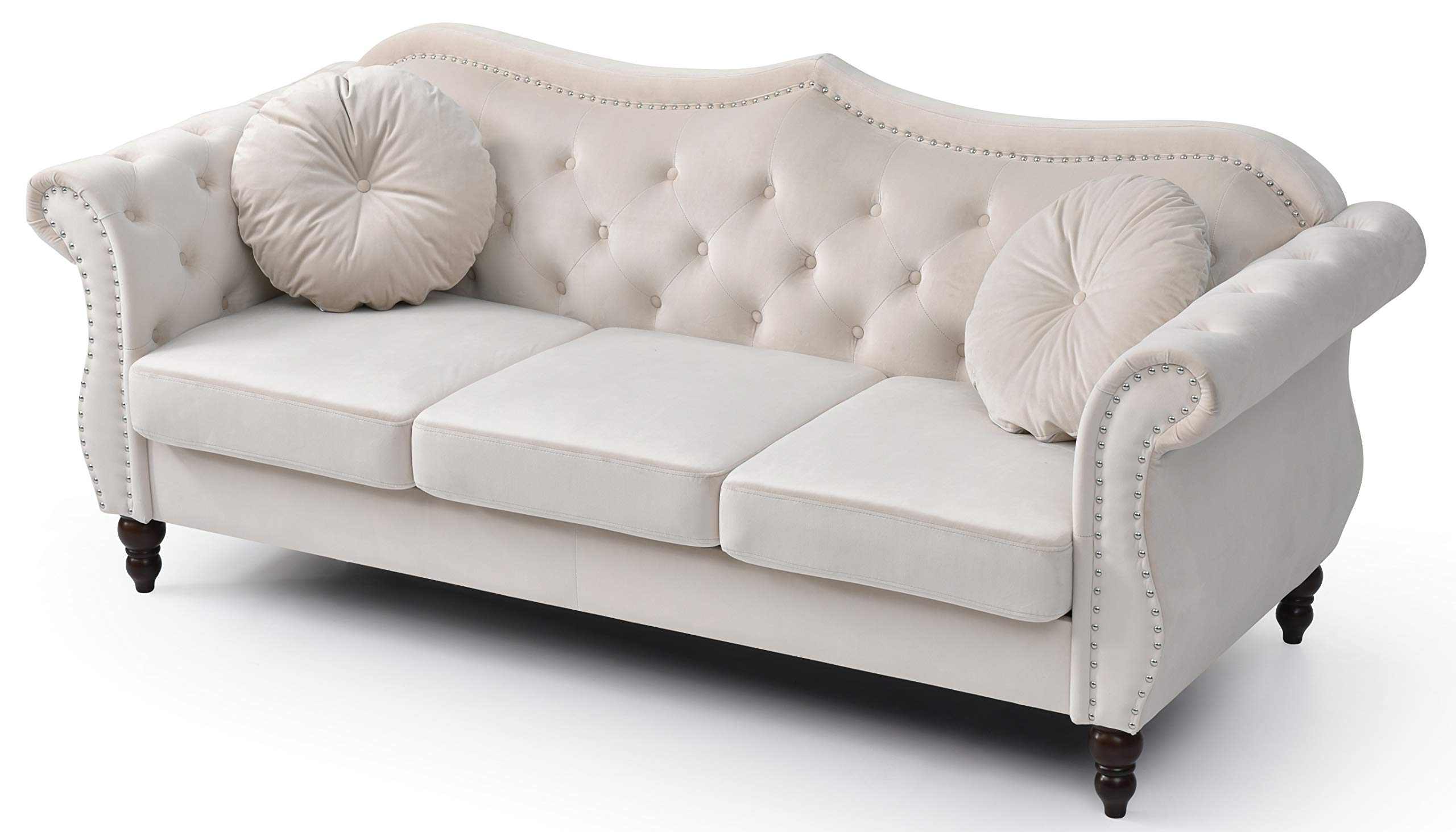 Glory Furniture Hollywood Sofas, Ivory