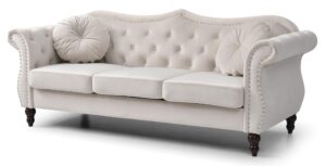 glory furniture hollywood sofas, ivory