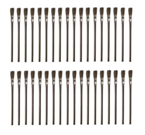 36pcs 1/2 inch flexible horsehair bristle acid brushes