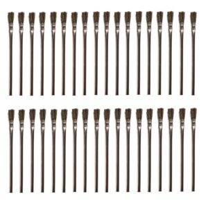 36pcs 1/2 inch Flexible Horsehair Bristle Acid Brushes