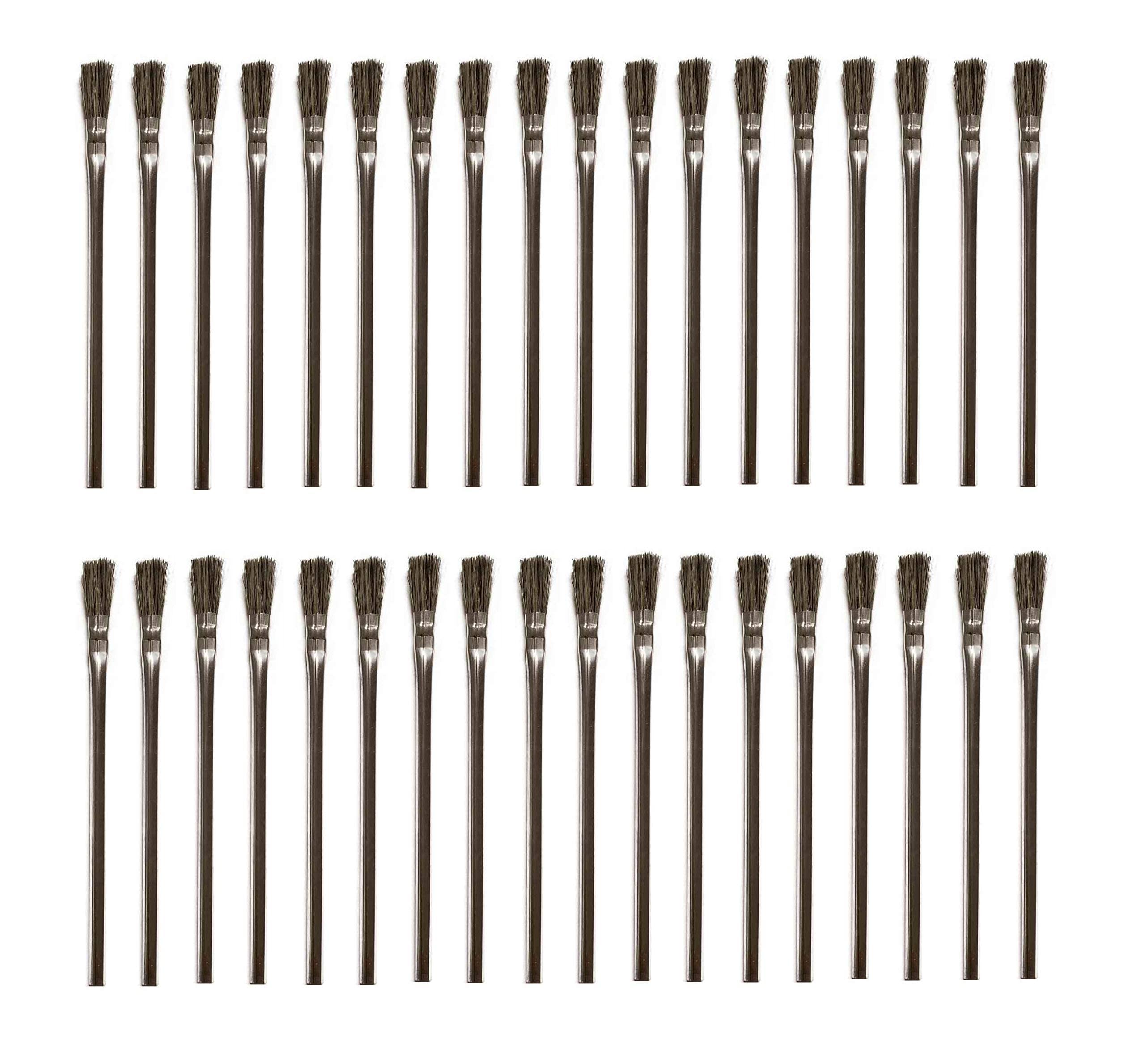 36pcs 1/2 inch Flexible Horsehair Bristle Acid Brushes