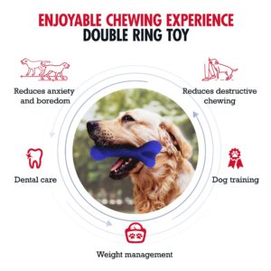 Tuff Pupper SuperChewy Tough Dog Bone Toy Strong Natural Rubber | Great Dog Fetch Toy | Chew Toy for Dogs | Ultra Durable Chew Toy for Moderate Chewers | Large Breed Tested