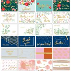 nuposul thank you cards with envelopes - 24 blank note cards for all occasion, baby showers,wedding, birthday party