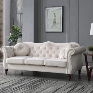 Glory Furniture Hollywood Sofas, Ivory