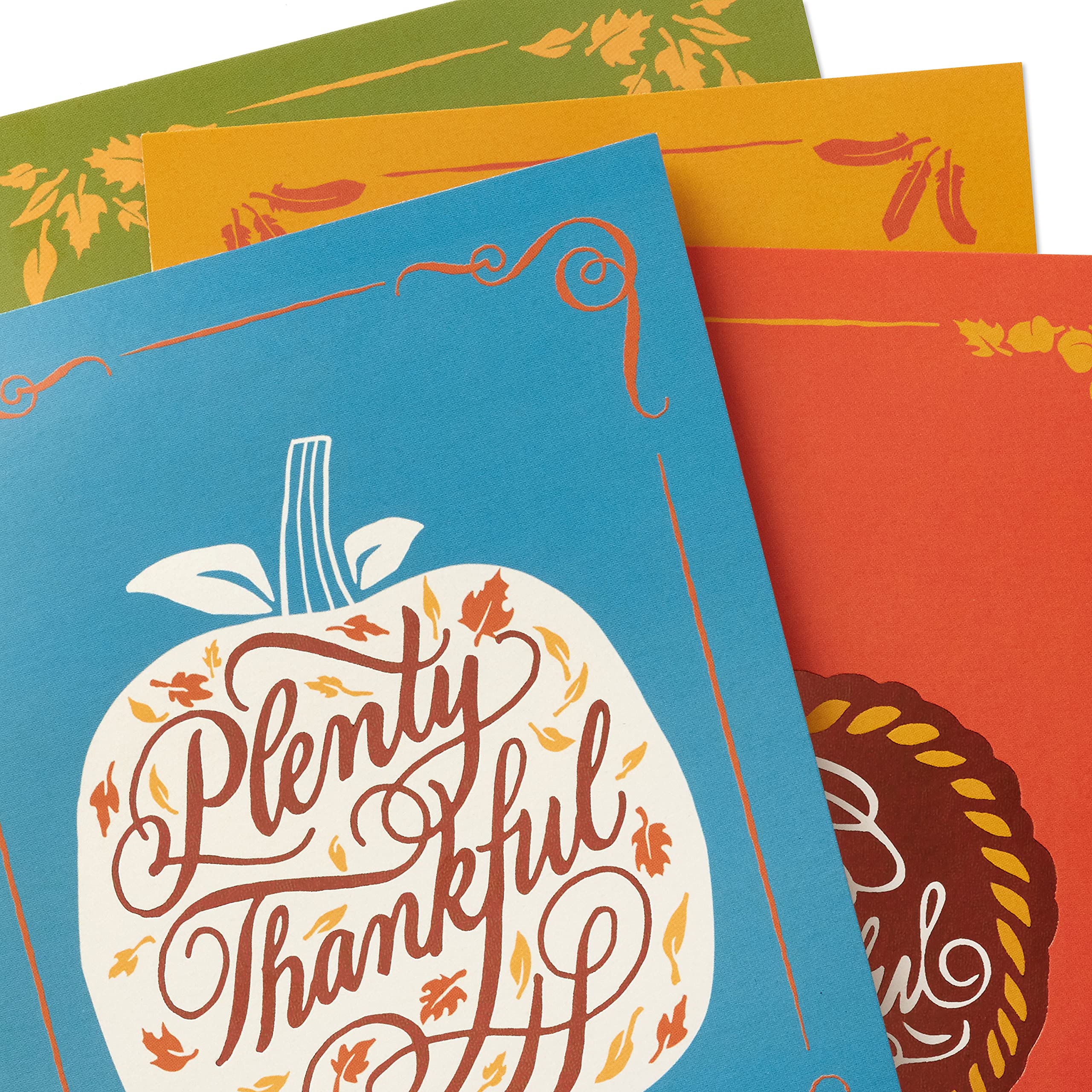 Hallmark Thanksgiving Cards Assortment, Rustic Thanks (16 Assorted Cards with Envelopes)